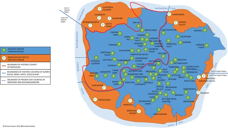 parkrun LonDone: maps and routes for every parkrun in Greater London ...