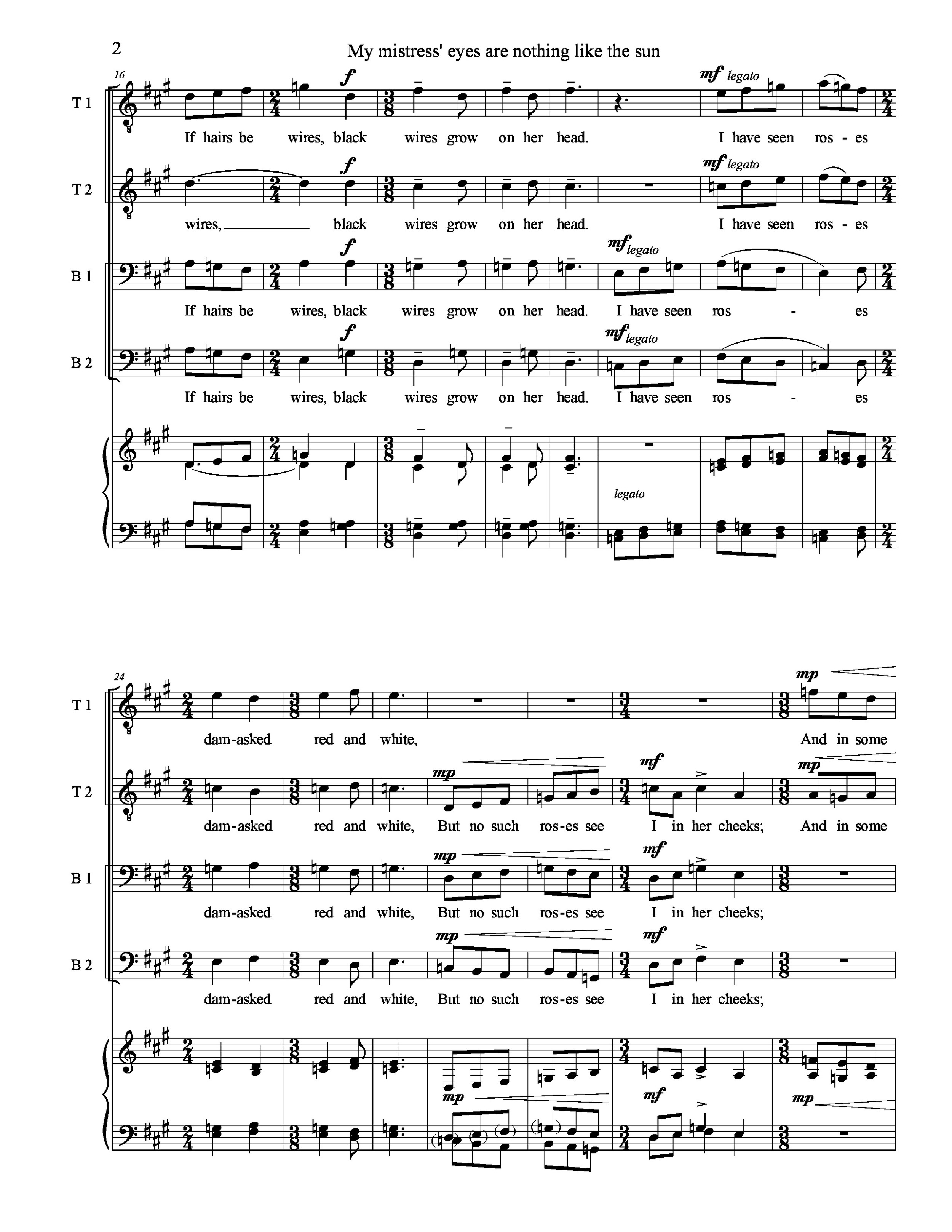 Choral/Vocal score samples — Scott Solak