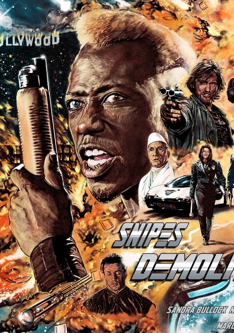 Gambriel Illustration - Demolition Man Poster