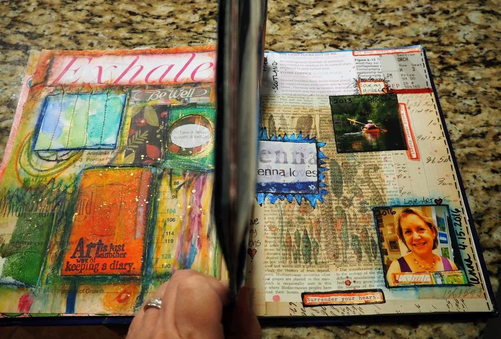 Collage in Altered Books — creative lenna
