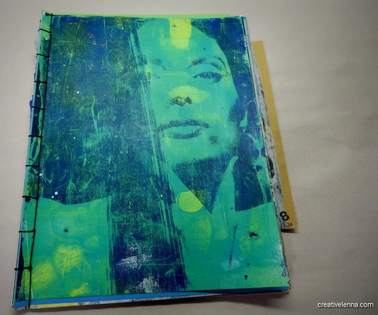 Image-Resist Gel-Print Journal — creative lenna