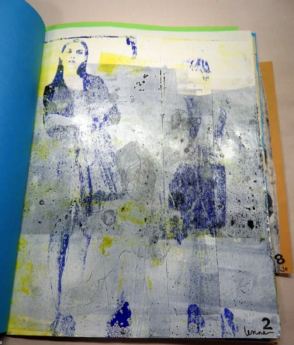Image-Resist Gel-Print Journal — creative lenna