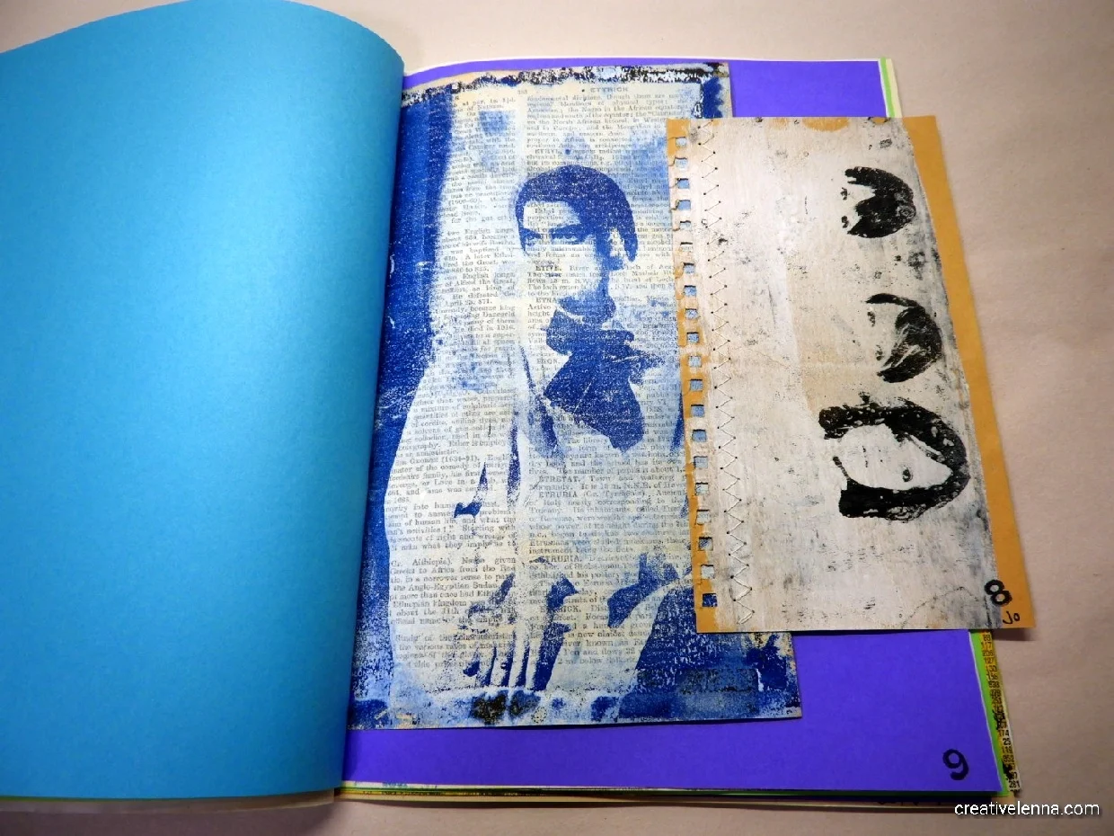 Image-Resist Gel-Print Journal — creative lenna