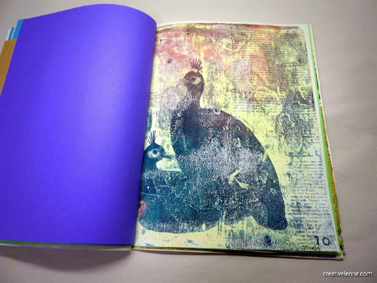 Image-Resist Gel-Print Journal — creative lenna