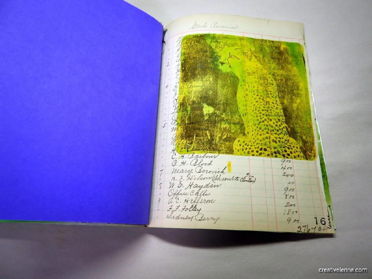 Image-Resist Gel-Print Journal — creative lenna