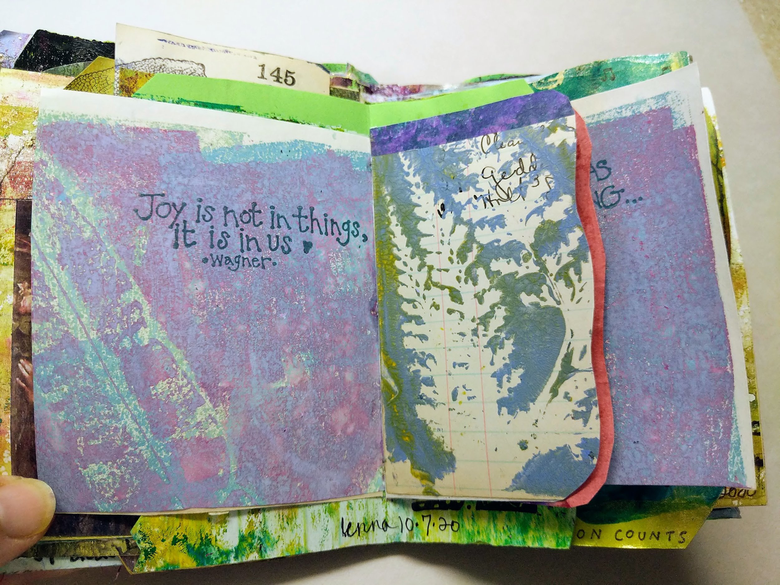 Image-Resist Gel-Print Journal — creative lenna