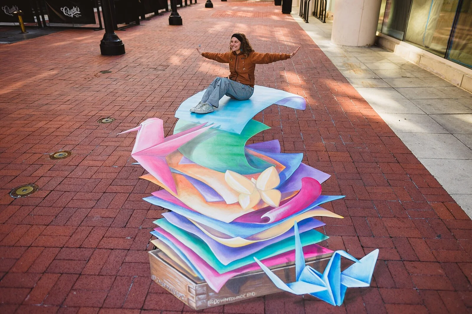 Chalk Optical Illusions