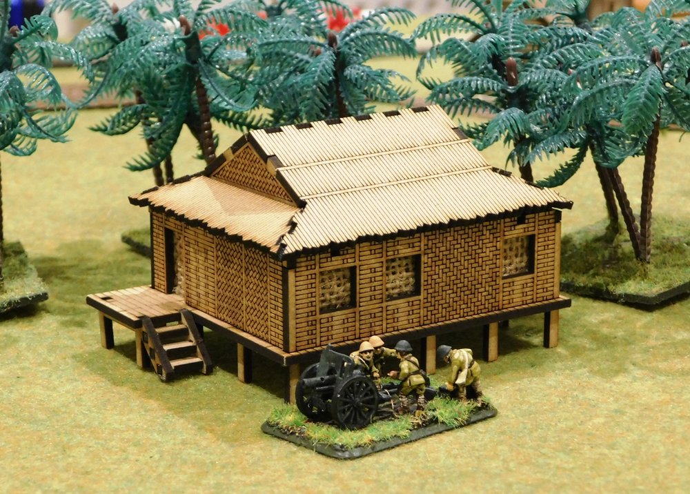 15mm Bamboo Houses from MiniWarfare — Vis Lardica