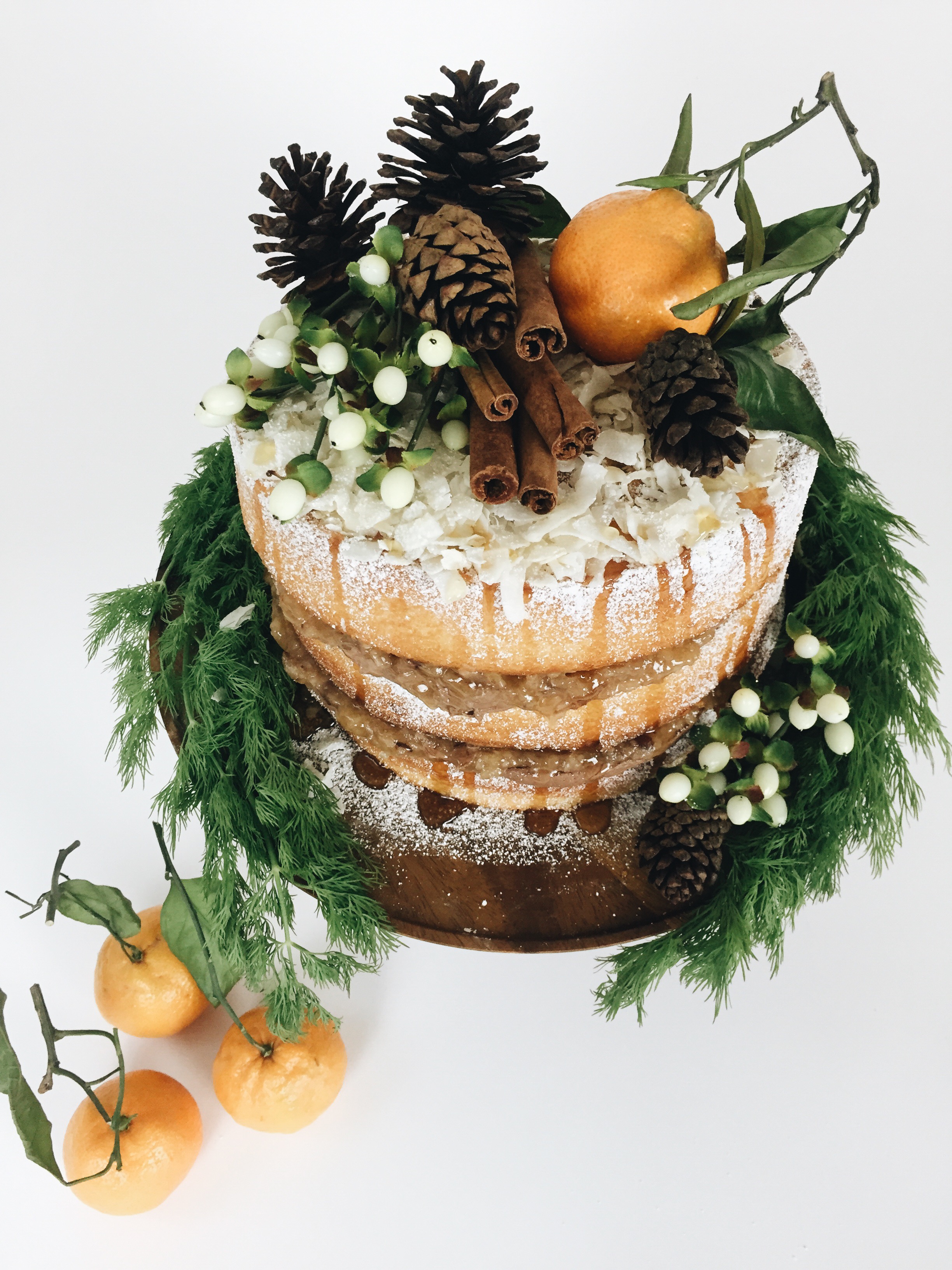 COCONUT CARAMEL NAKED CAKE — Marabou Design