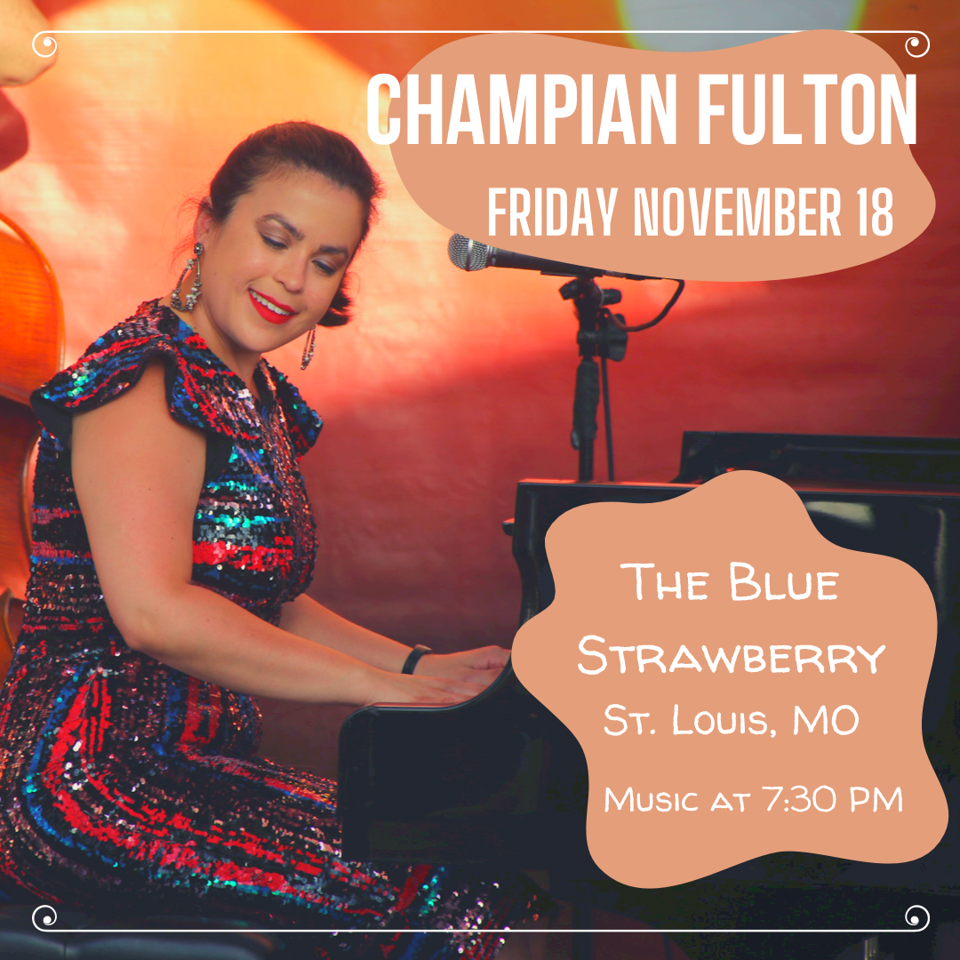 International Tour Schedule for Jazz Pianist & Singer Champian Fulton ...
