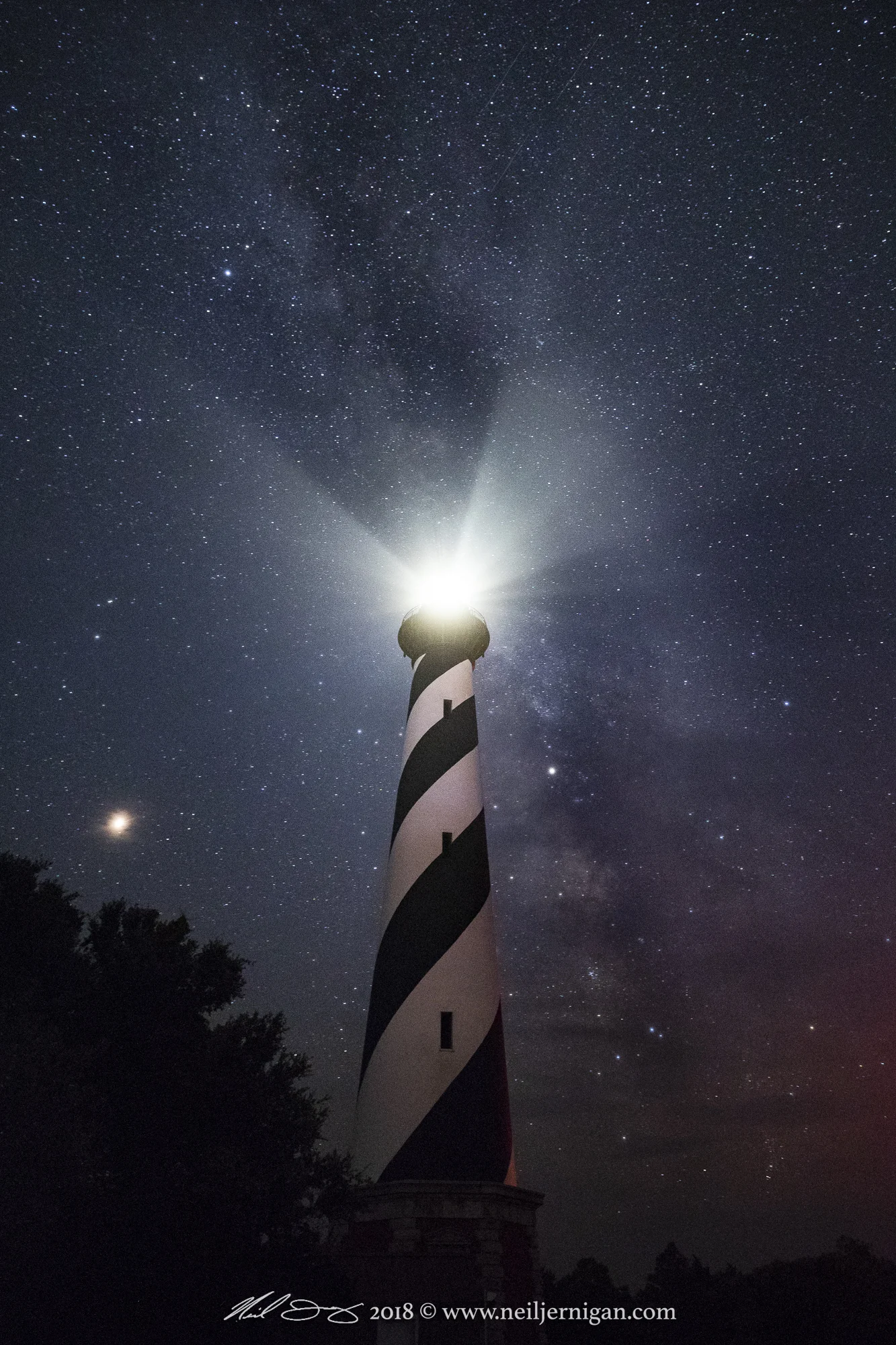 Beautiful Lighthouses At Night