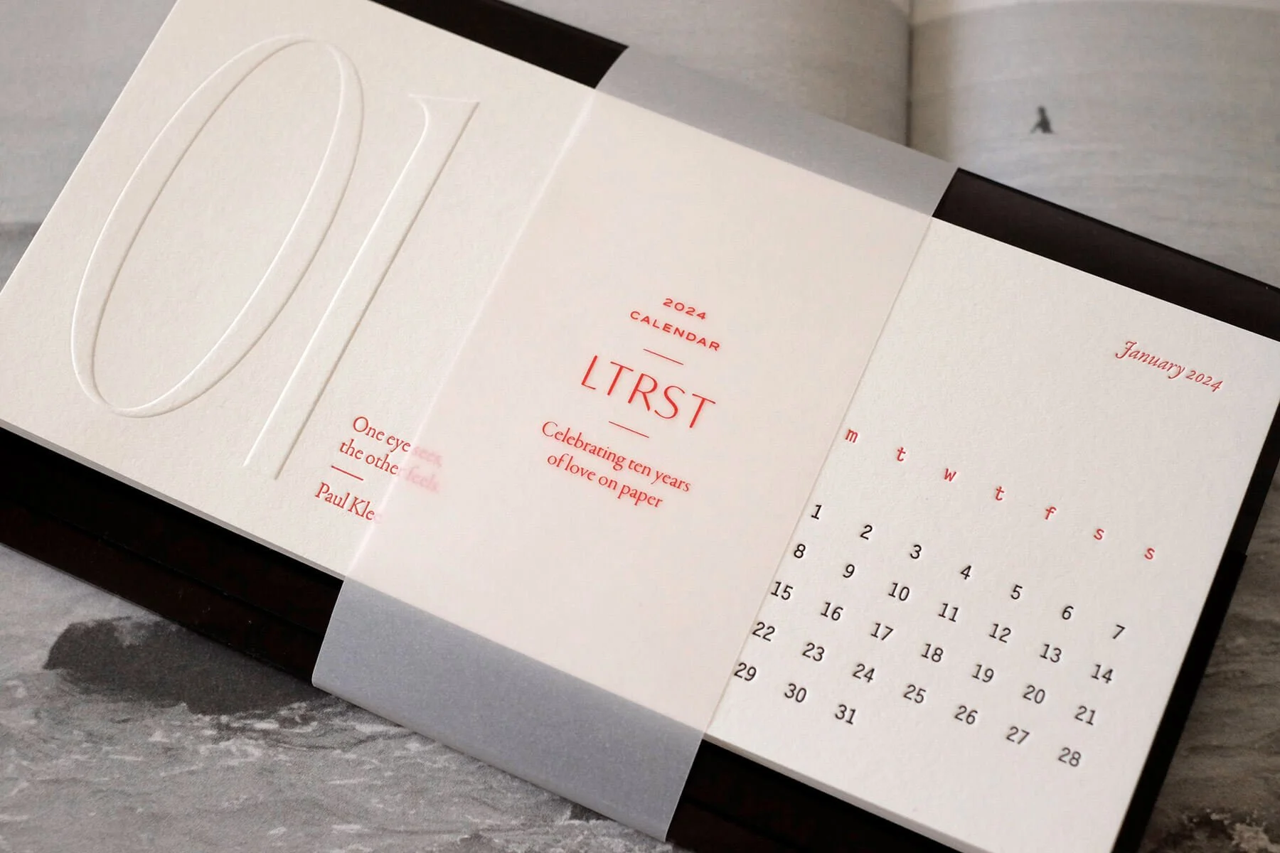 The Letterist 2024 Letterpress Desk Calendar — The Letterist