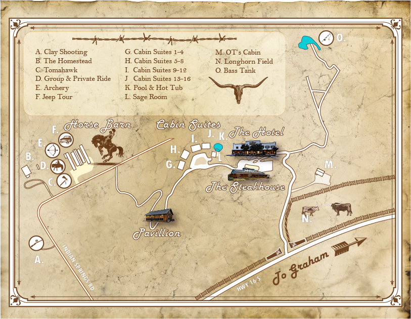 Maps & Local Attractions — Wildcatter RanchWildcatter Ranch