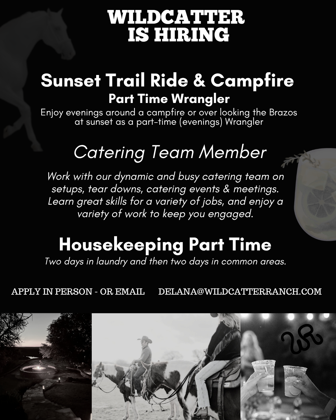 Hiring — Wildcatter RanchWildcatter Ranch