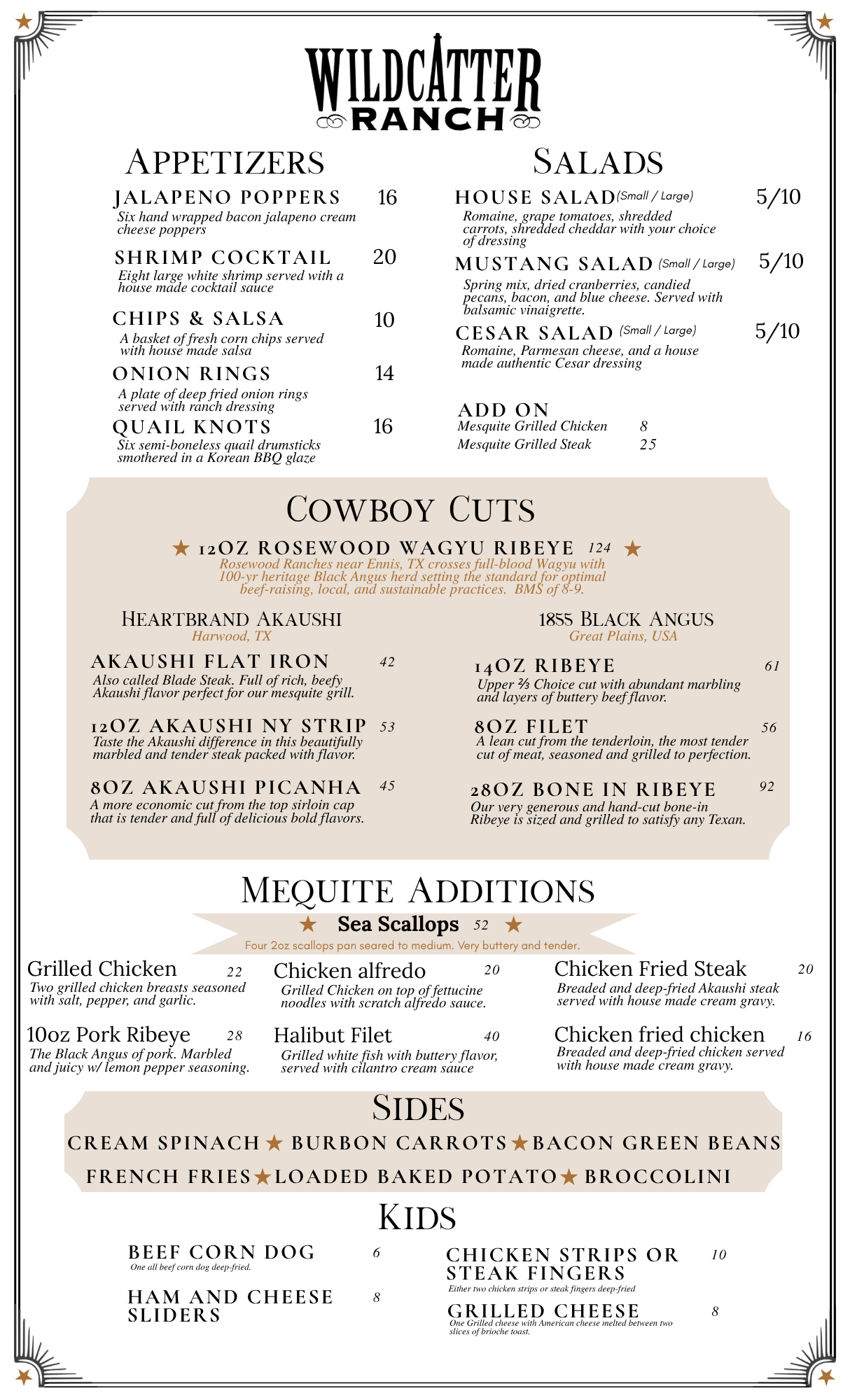 North Texas Steakhouse — Wildcatter RanchWildcatter Ranch