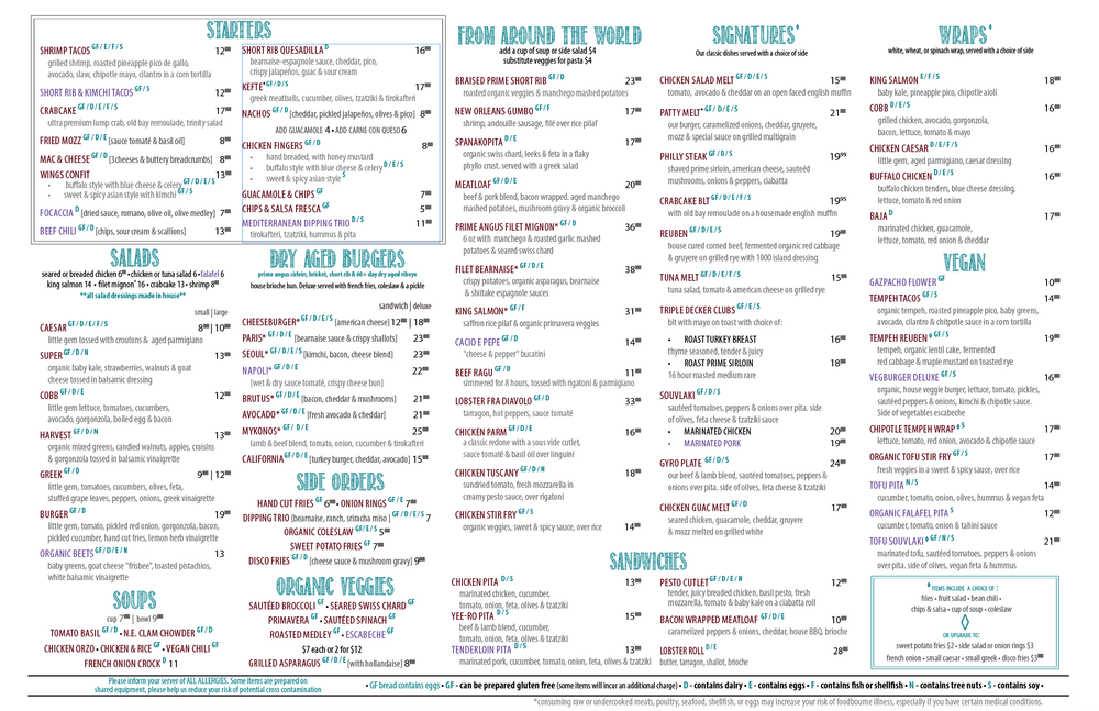MENU — Georgie's Diner