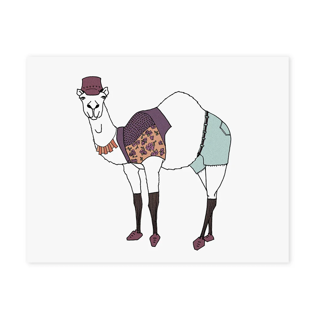 Flying Camel Cartoon