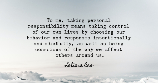 Personal Responsibility