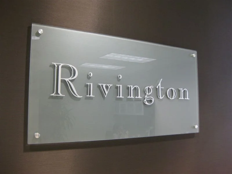 Etched Glass Signage