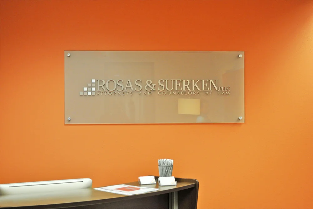 Etched Glass Signage