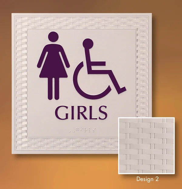 3D Textured ADA Room Signs