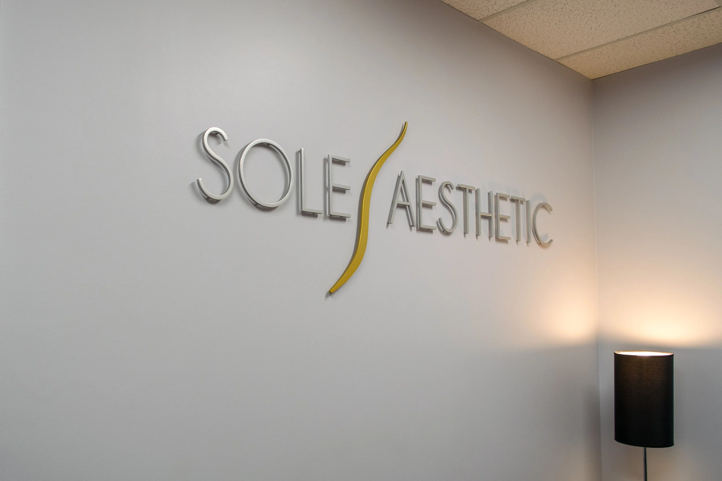 Pure Metal Lobby Signs