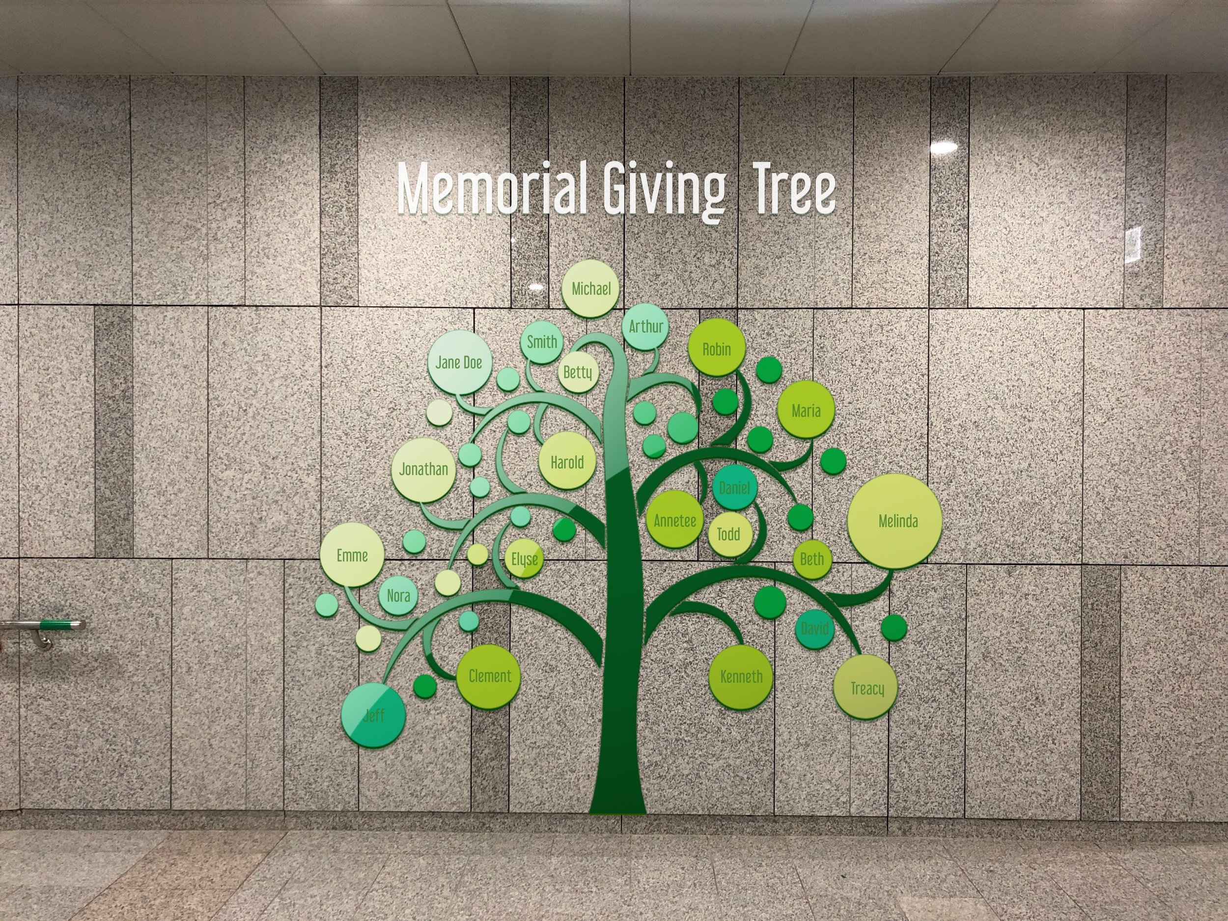 Donor Recognition Walls for Churches