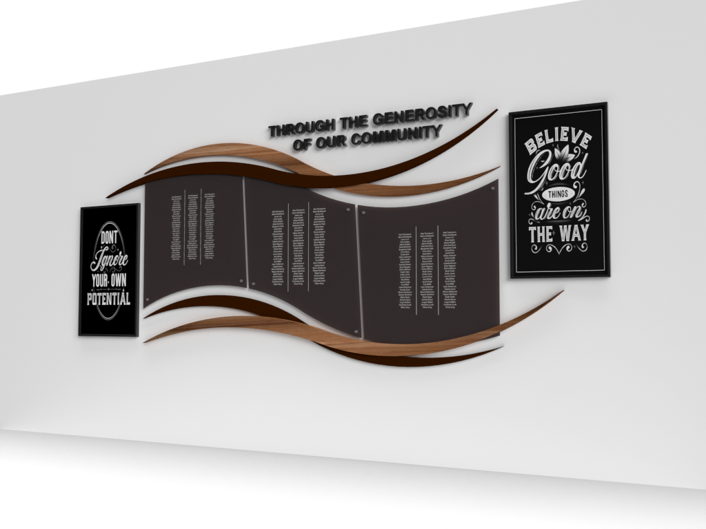 Donor Recognition Walls For Schools and Universities