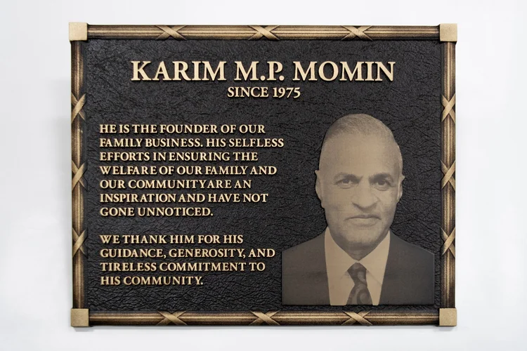 Photo Etched Plaque