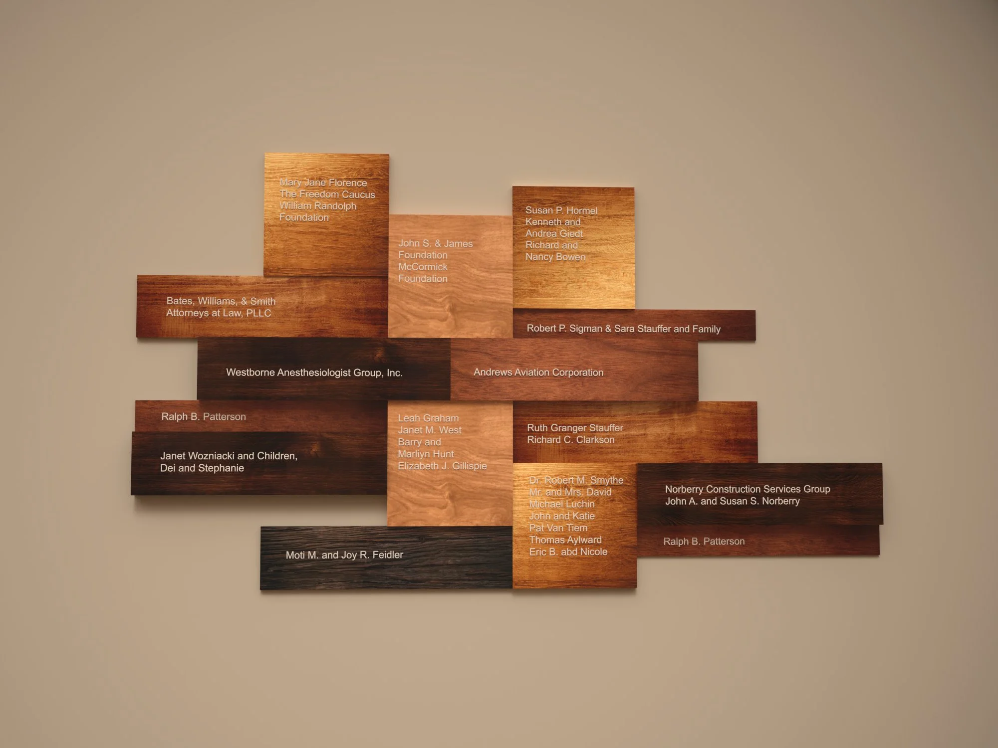 Donor Recognition Walls For Schools and Universities