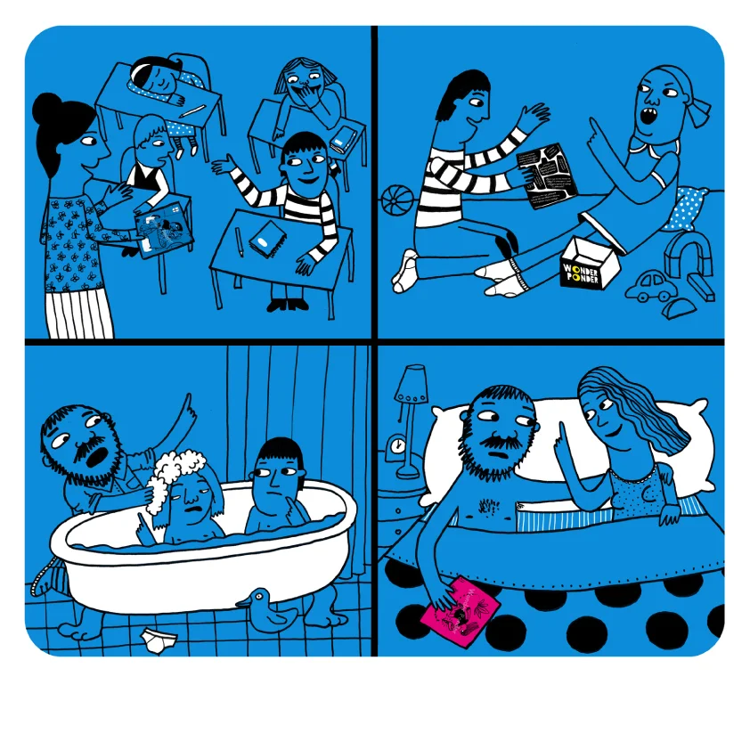 Relato del lanzamiento de Wonder Ponder y presentación de "Mundo cruel ...