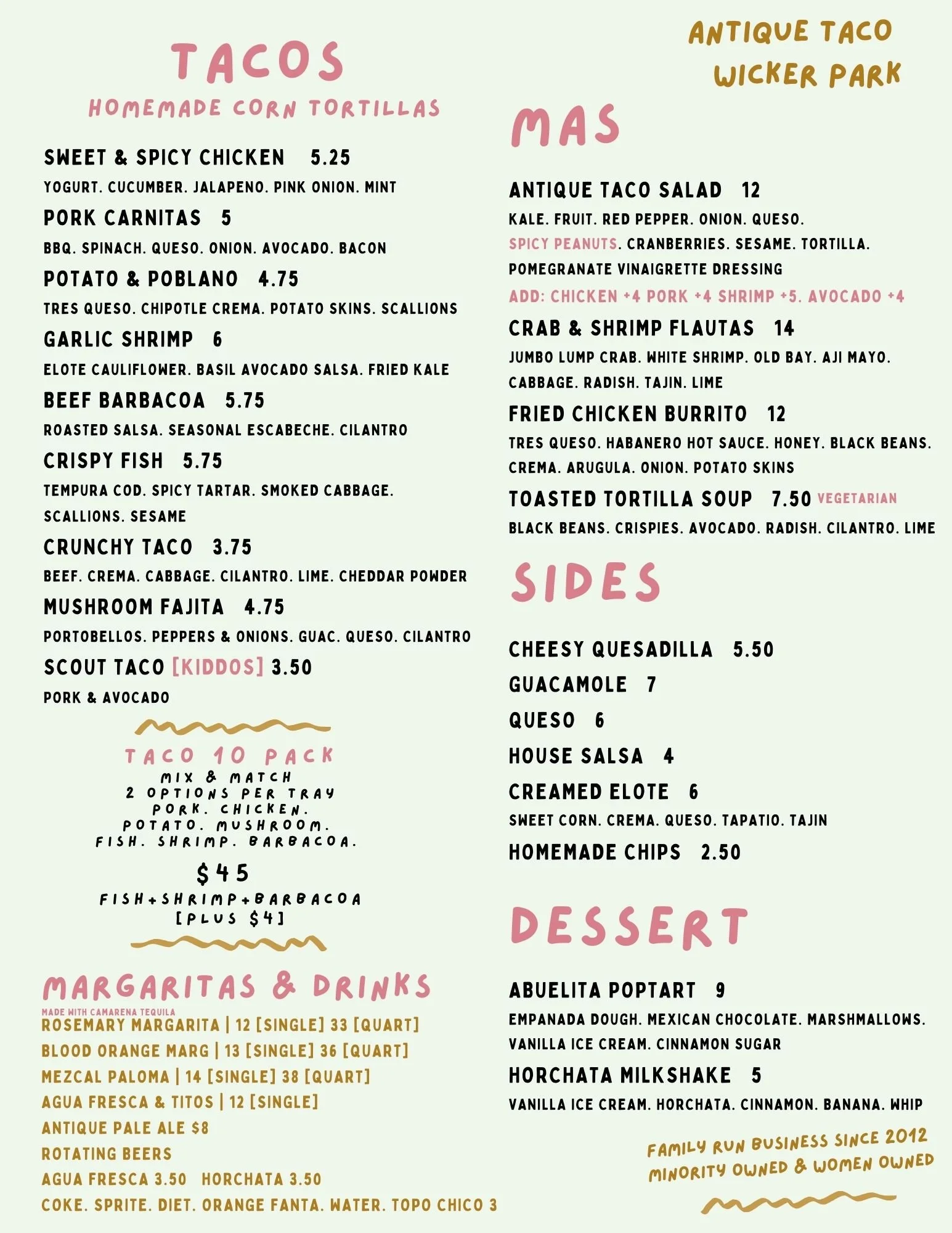 WIcker Park — Antique Taco