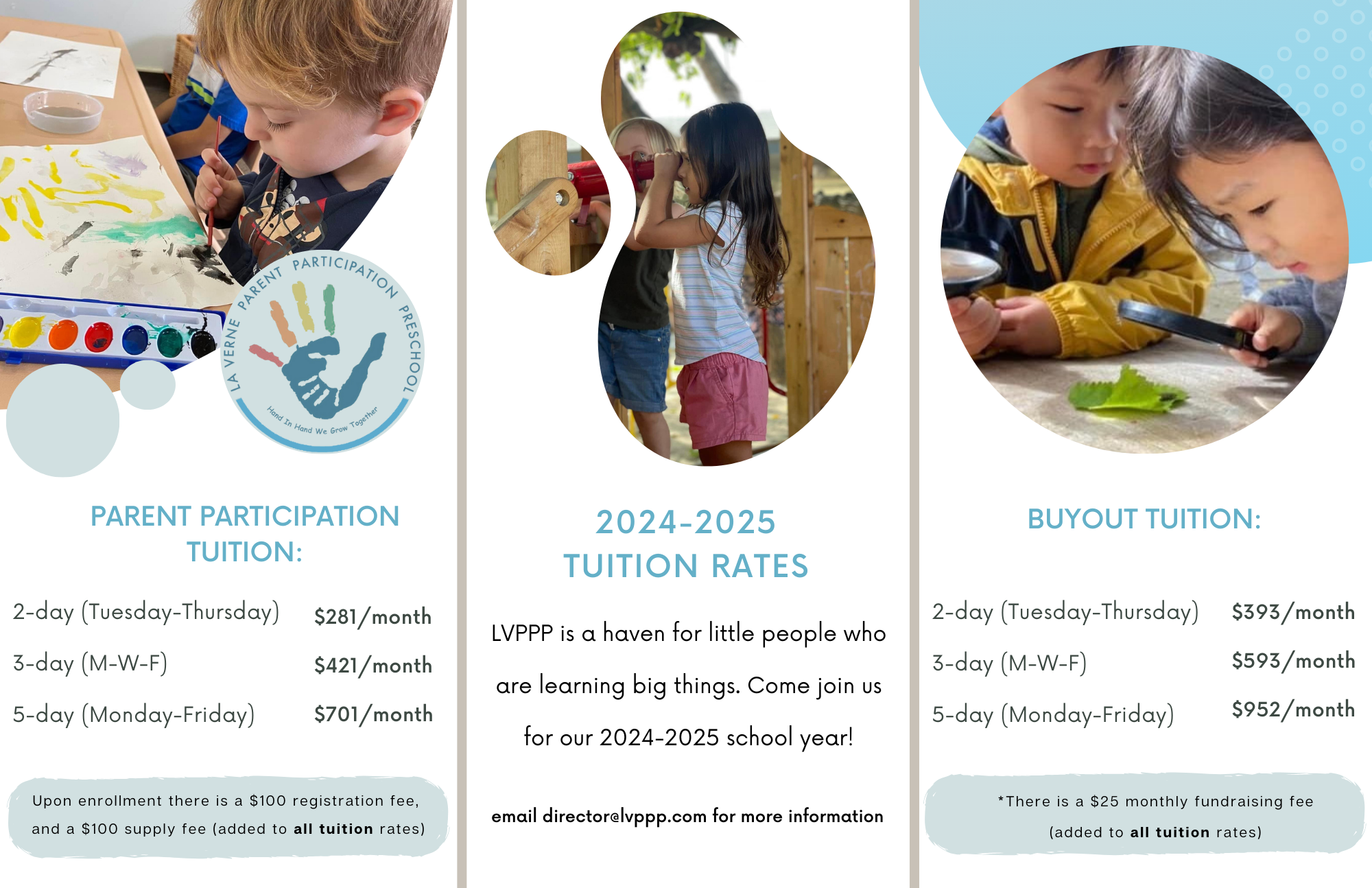 Preschool Tuition | Affordable Daycare Co-op Preschool Prices + Pricing ...