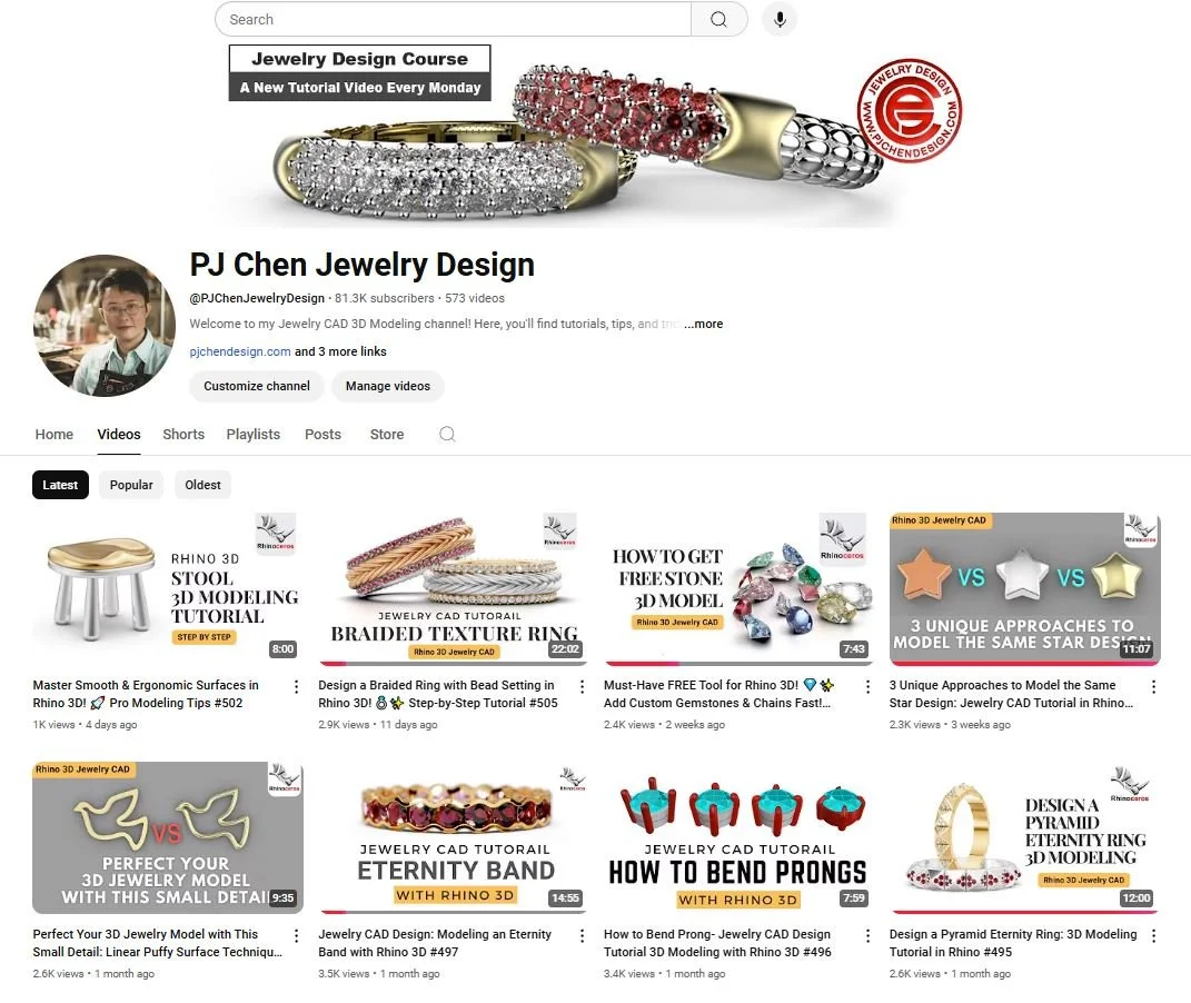 Free Tutorials — PJ Chen Design