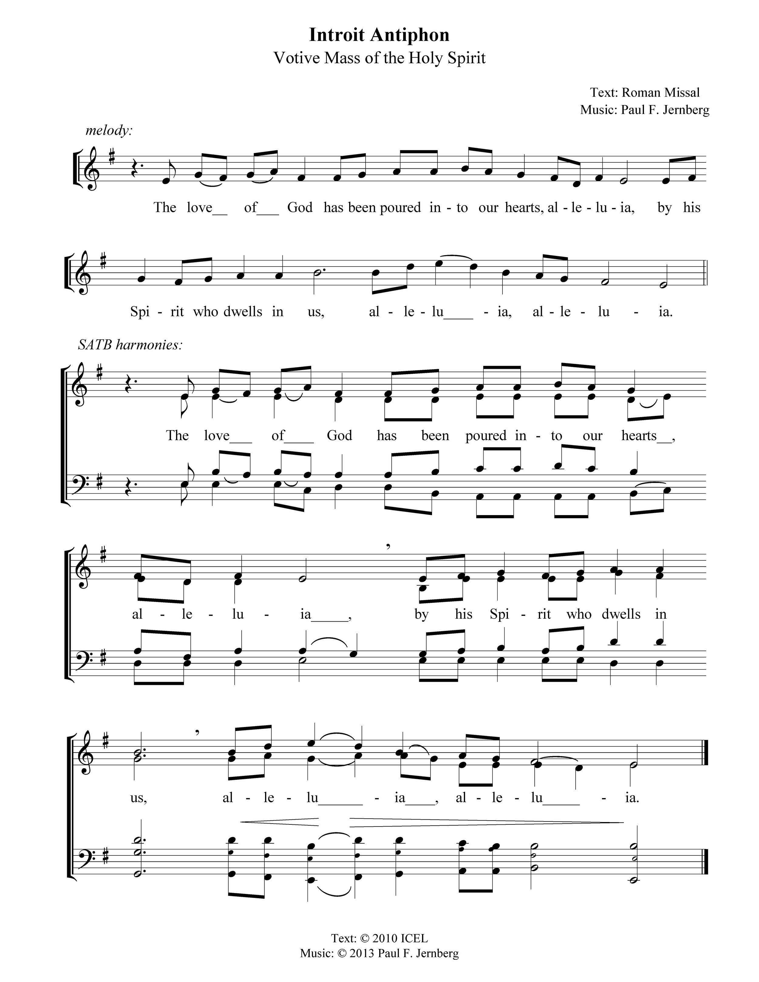 Repertoire 2: The Introit — PAUL JERNBERG