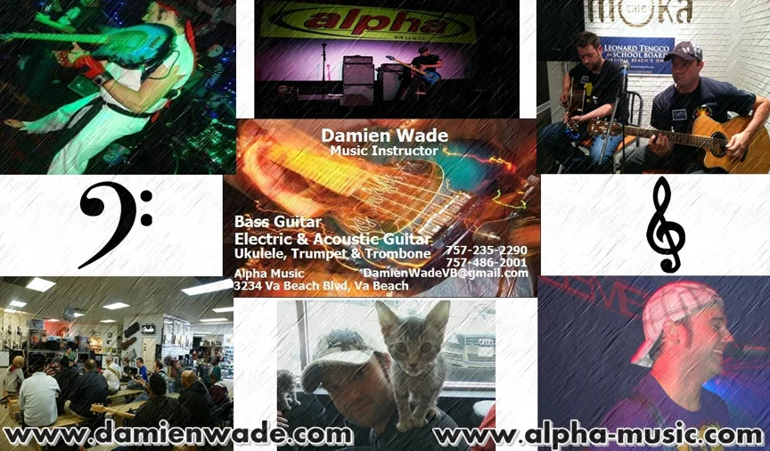 Damien Wade — Alpha Music - The Premiere Local Music Store | Virginia Beach