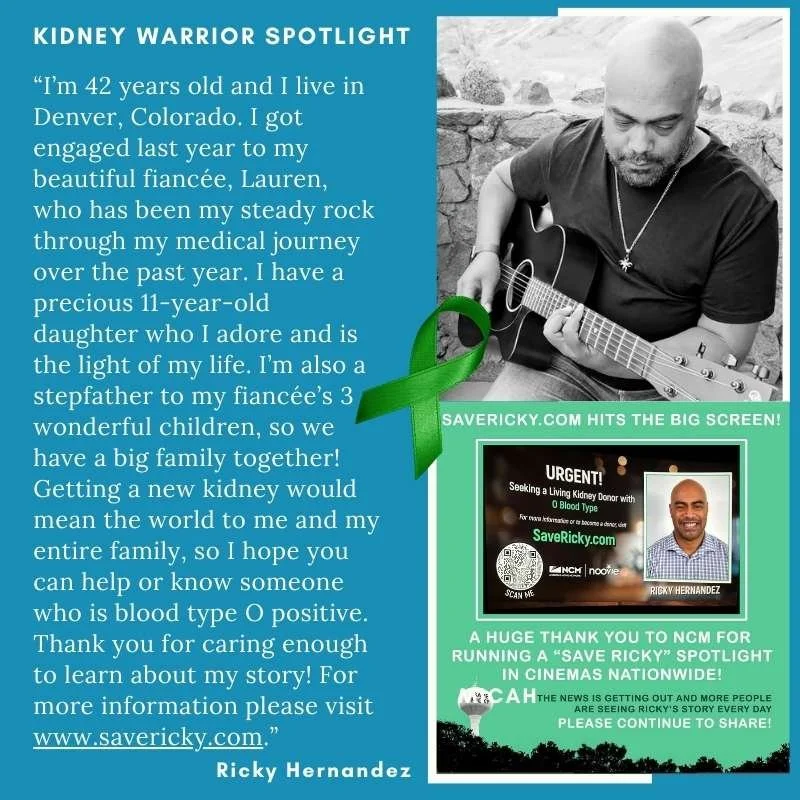 Kidney Warrior Spotlight Ricky Hernandez — George Lopez Foundation