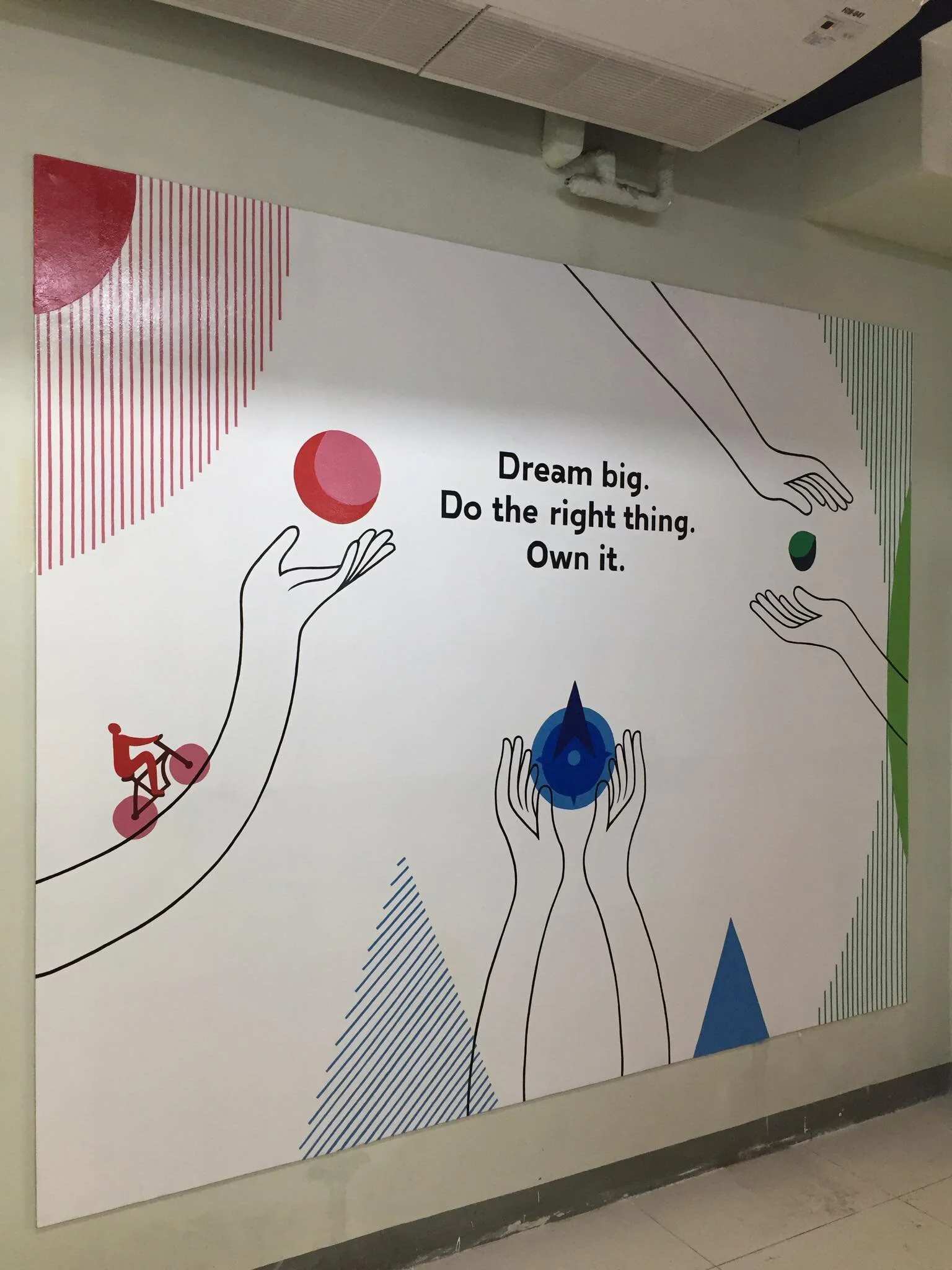 Mission, Vision, and Values mural for RRHI — ANINA RUBIO