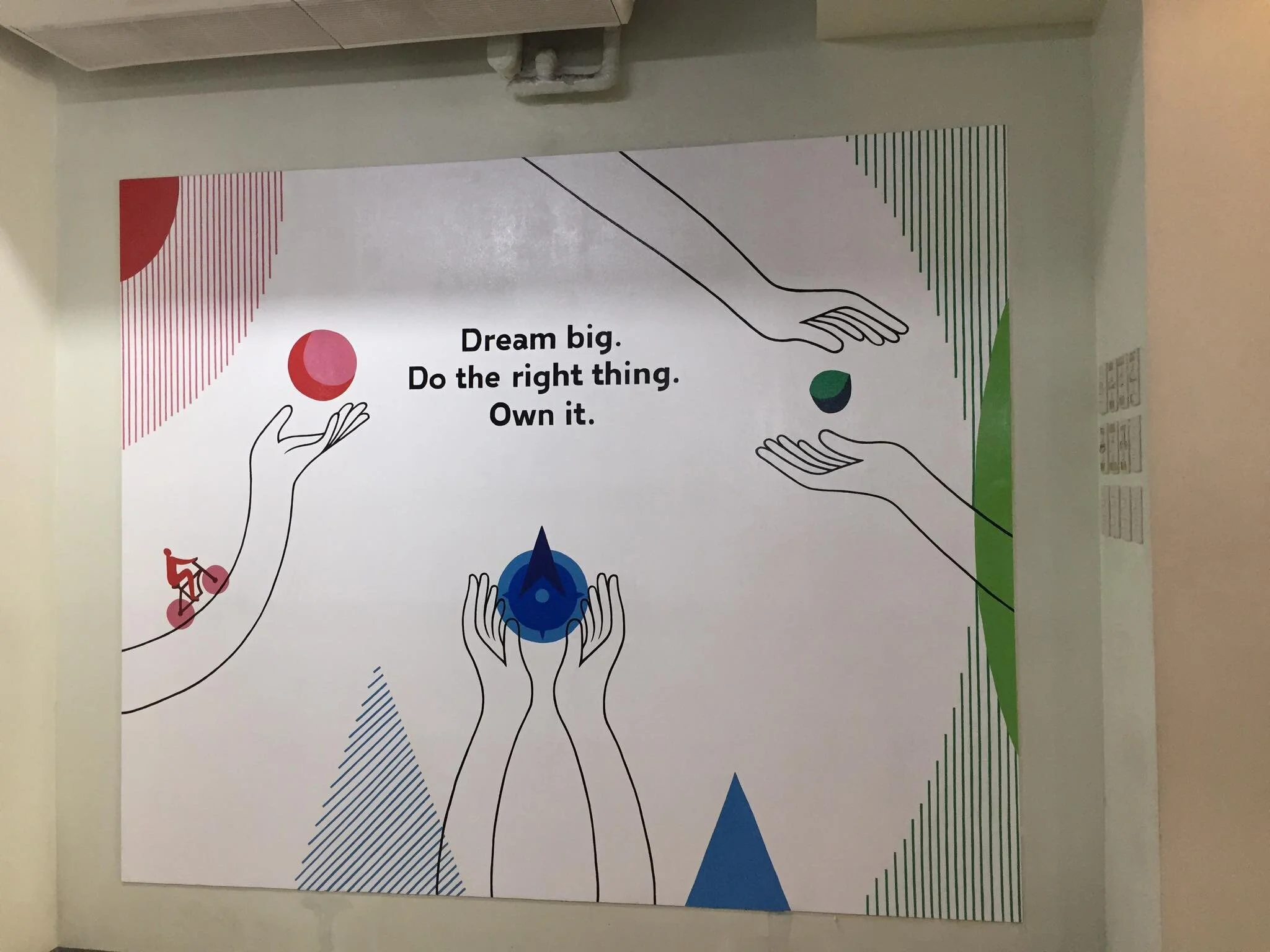 Mission, Vision, and Values mural for RRHI — ANINA RUBIO