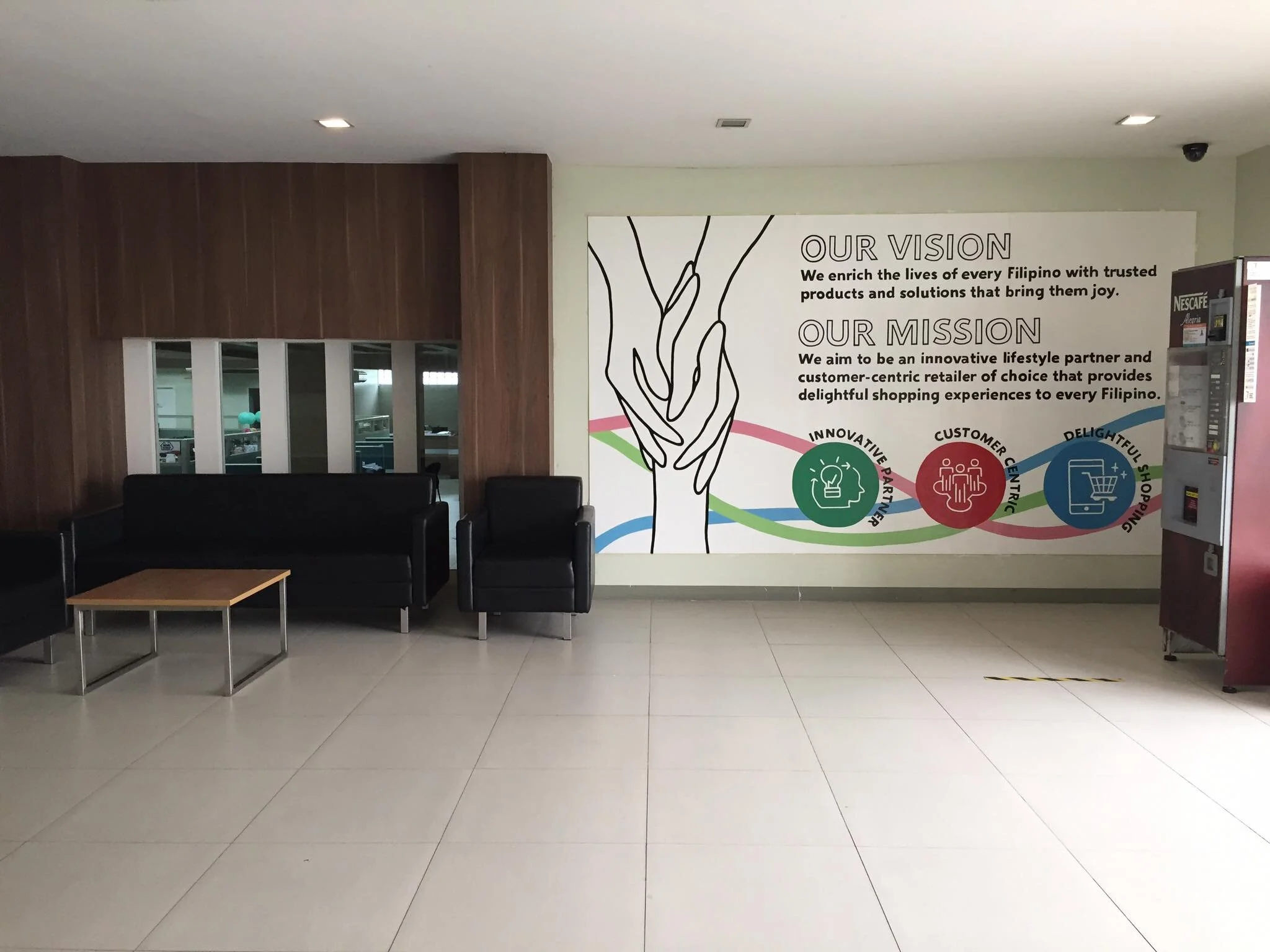 Mission, Vision, and Values mural for RRHI — ANINA RUBIO