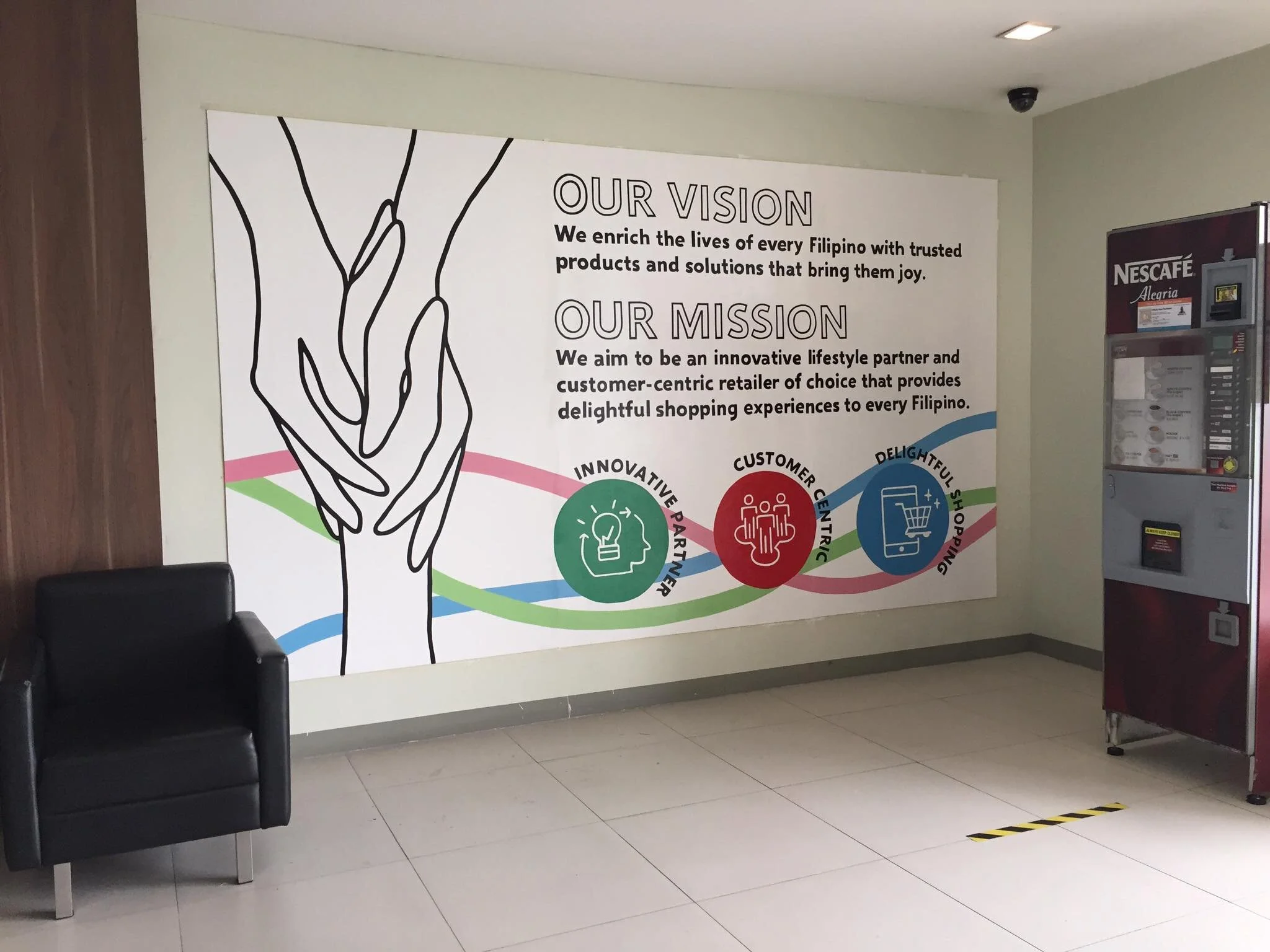 Mission, Vision, and Values mural for RRHI — ANINA RUBIO