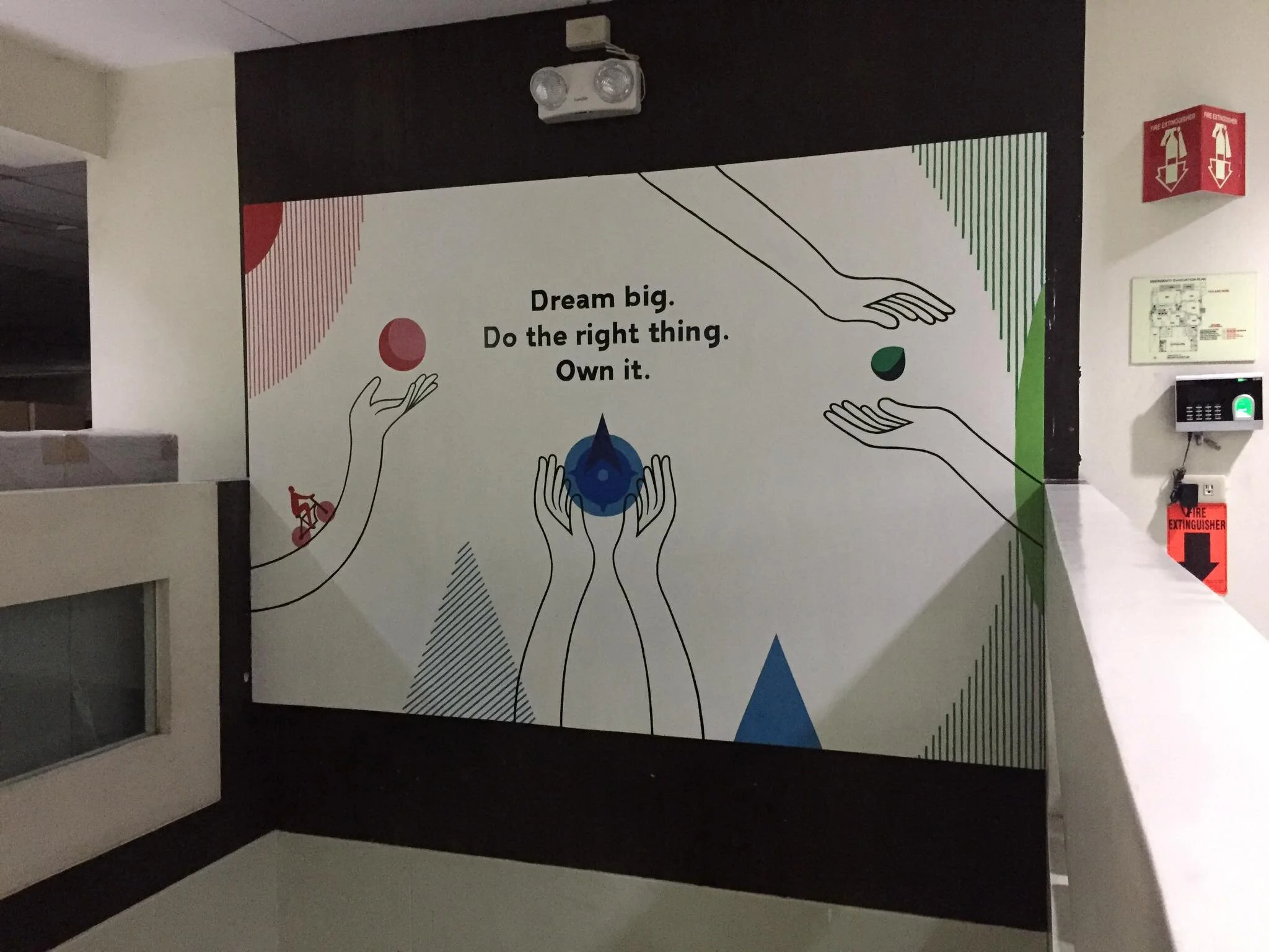 Mission, Vision, and Values mural for RRHI — ANINA RUBIO