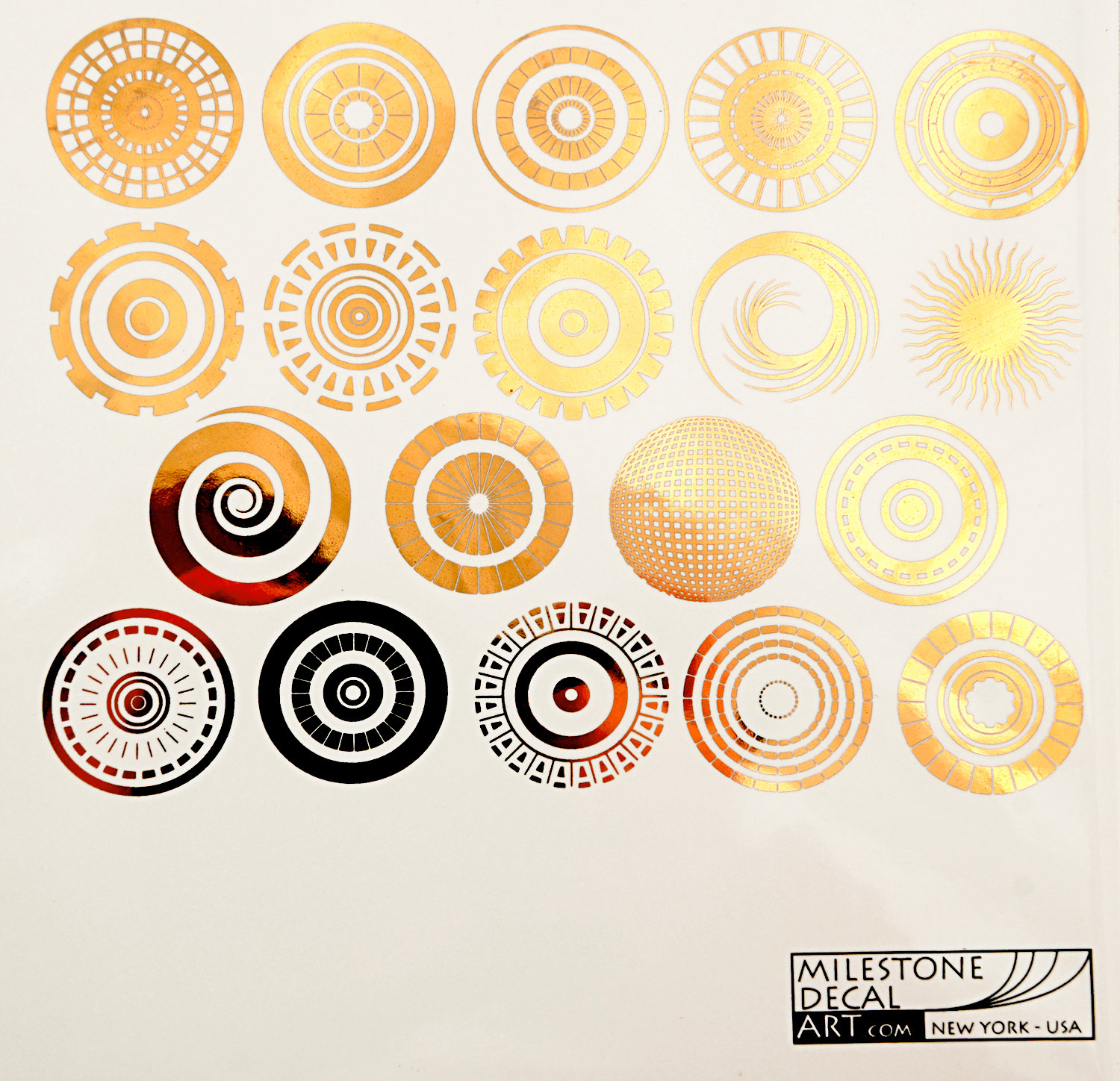 Small Circles Pattern Decals — Ceramic Decals | Glass Fusing Decals ...