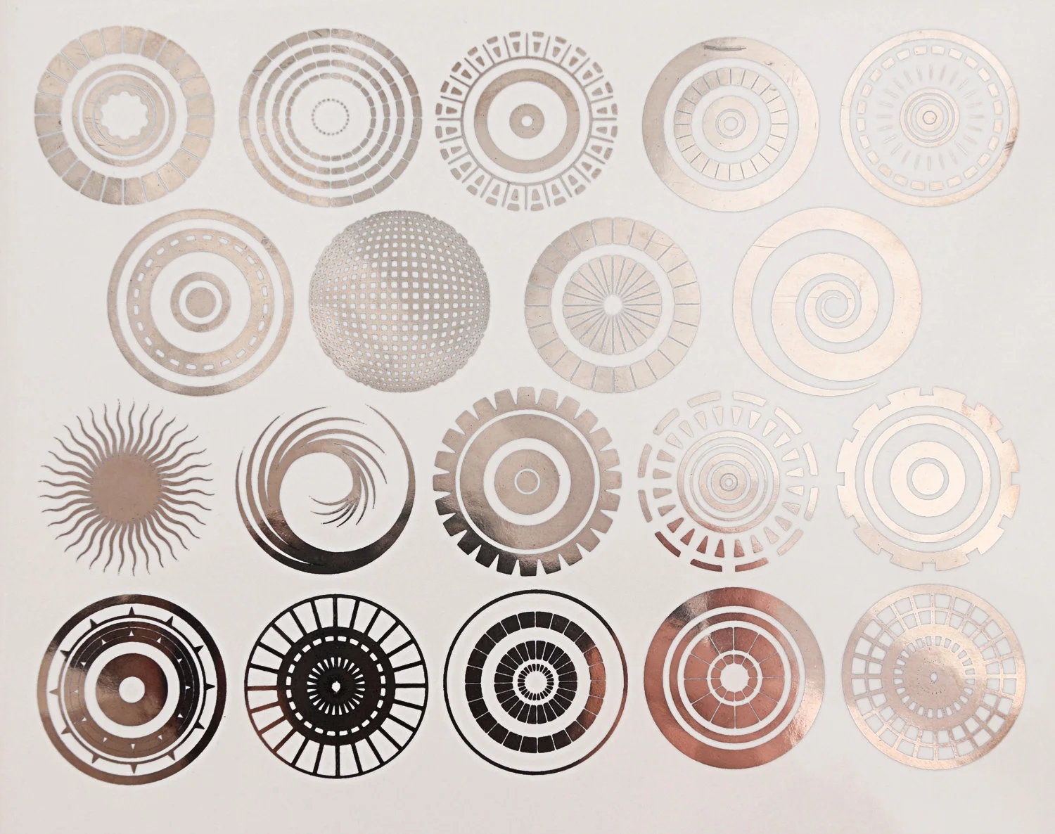 Small Circles Pattern Decals — Ceramic Decals | Glass Fusing Decals ...