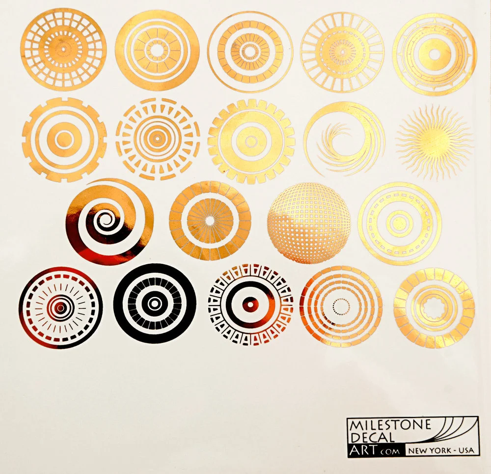 Small Circles Pattern Decals — Ceramic Decals | Glass Fusing Decals ...
