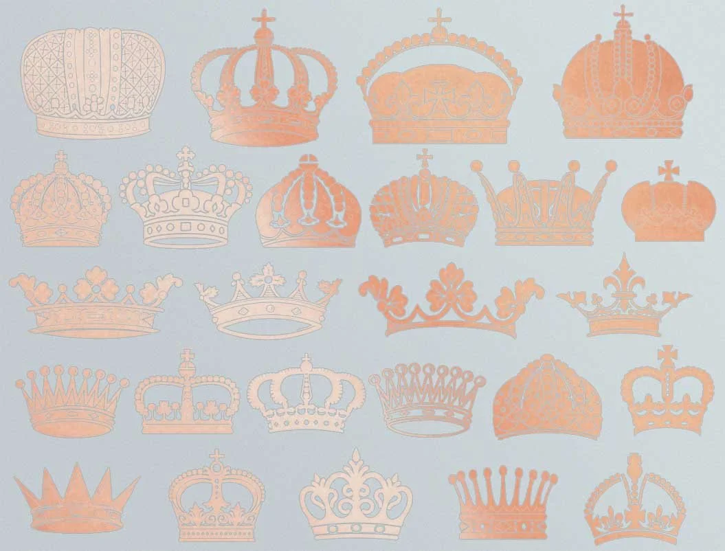 Porcelain Pink Princess Crowns