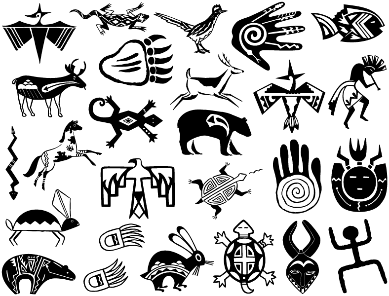 Black And White Native American Patterns And Designs