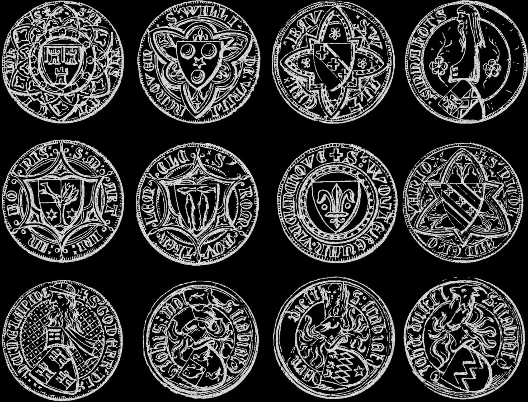 Antique Coins and Seals - Ceramic Decals - Food Safe — Ceramic Decals ...