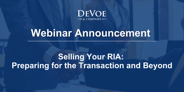Webinars — DeVoe & Co.