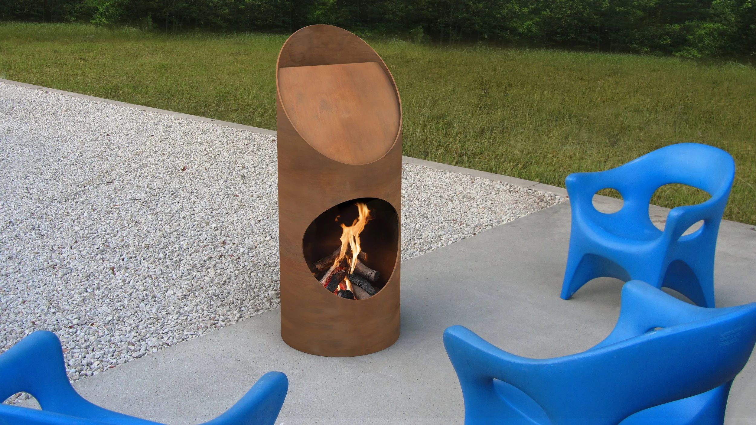 introducing plodes® Pillar Chiminea Fire Pit, now available! — plodes ...